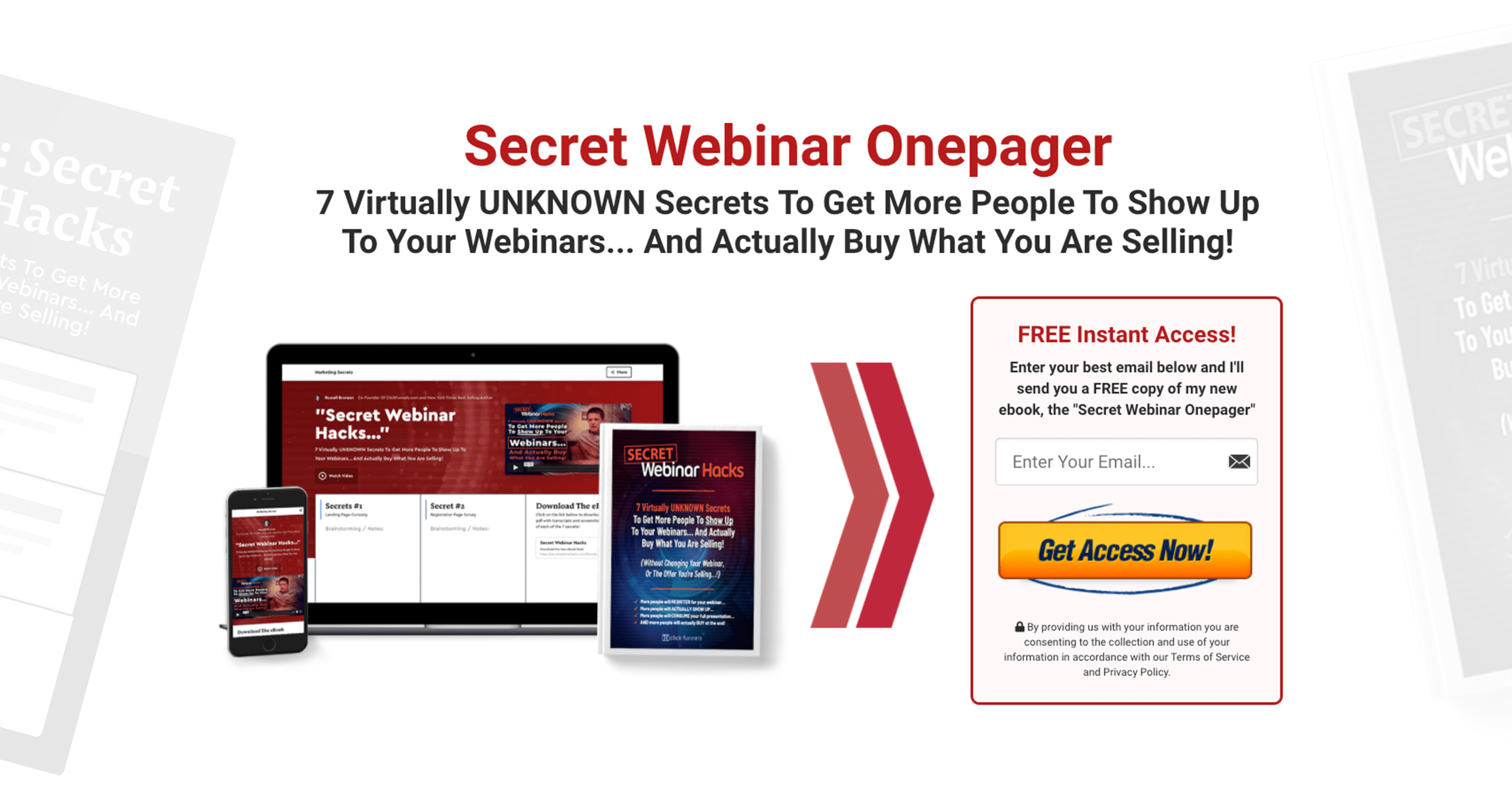 Secret Webinar Hacks | Get Your FREE Onepager!